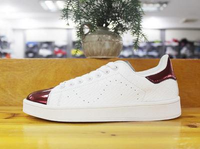 China 36-41 PU upper rubber outsole casual style lady footwear walking shoes fashion sneaker for sale