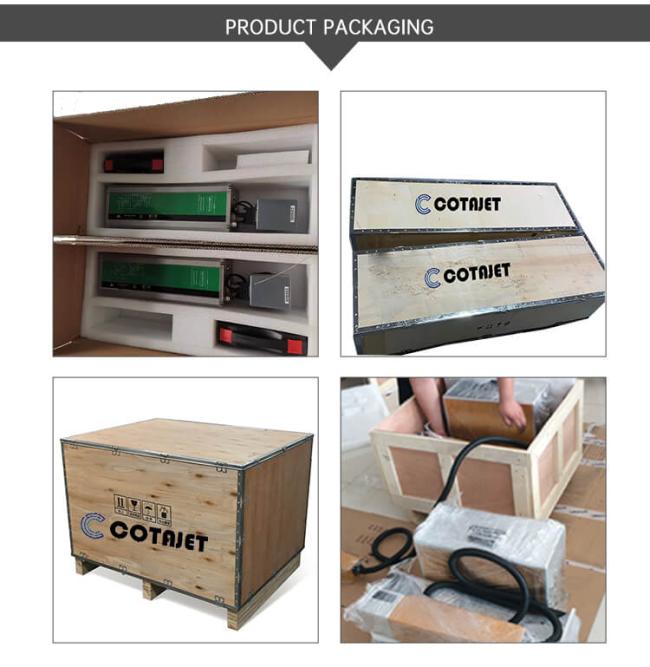 Industrial installation of laser marking system