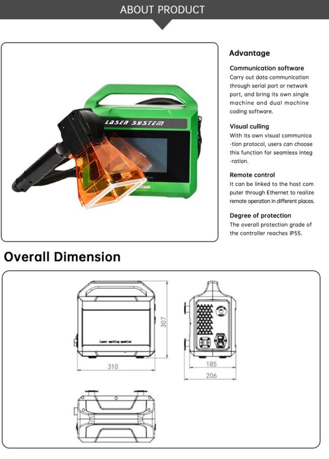 Portable Laser Engraving Machine in operation