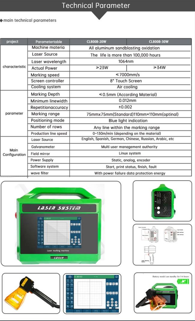 Close-up of laser marking process