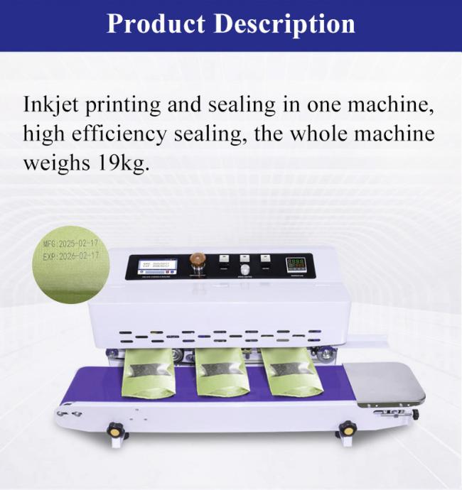 CSM-810 Continuous Band Sealer front view showing control panel