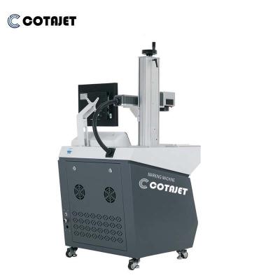 China 0-130m/min Static Fiber Laser Marking Machine 1064nm For Plastic / Nameplate for sale