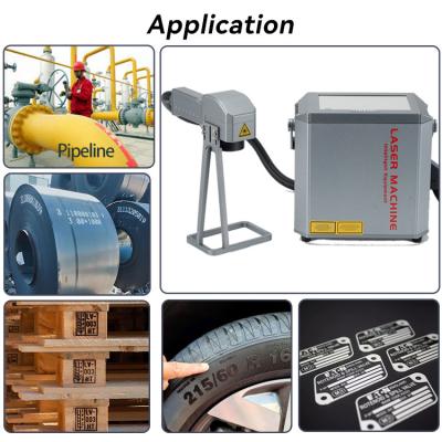 中国 20W-100W ハンドヘルドレーザーマークマシン ポータブルレーザーコーダーマシン 販売のため