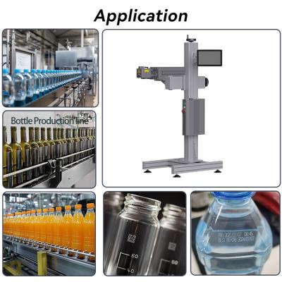 중국 코딩 / 표시와 함께 비행 CO2 레이저 표시 기계 220V 50HZ 판매용