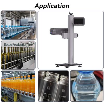 Cina Macchine di marcatura laser a CO2 da 30W a 60W per codificatori di bottiglie di linea di produzione in vendita