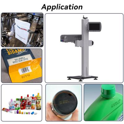 Cina Macchine di marcatura laser a CO2 da 30W a 60W per codificatori di bottiglie di linea di produzione in vendita