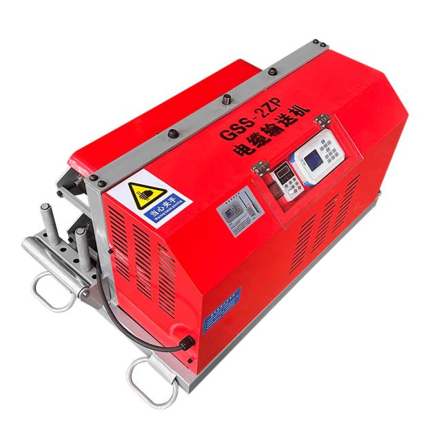 GSS-2ZP Intelligent Cable Pulling Machine in operation showing cable traction mechanism