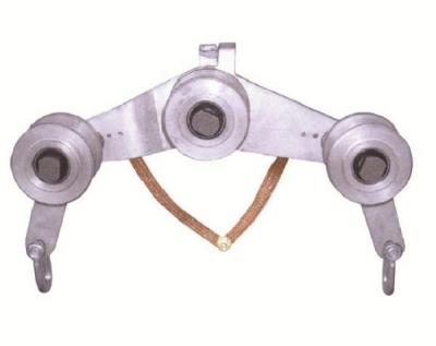 China GROUNDING PULLEY BLOCK EARTHING CABLE HANGING PULLEYS WITH THREE WHEELS FOR LINE TRANSMISSION for sale