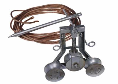 China GROUNDING PULLEY BLOCK EARTHING CABLE HANGING PULLEYS WITH THREE WHEELS FOR LINE TRANSMISSION for sale