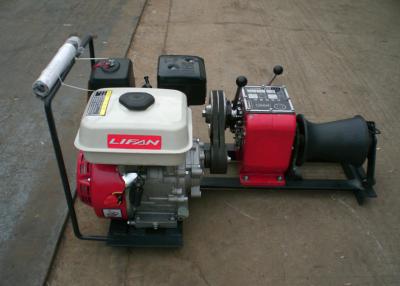 China 1 Ton Load Capacity Compact Gasoline Engine Cable Pulling Winches Puller For Cranes for sale