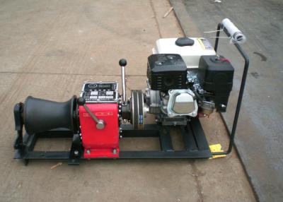 China 1 Ton Load Capacity Compact Gasoline Engine Cable Pulling Winches Puller For Cranes for sale