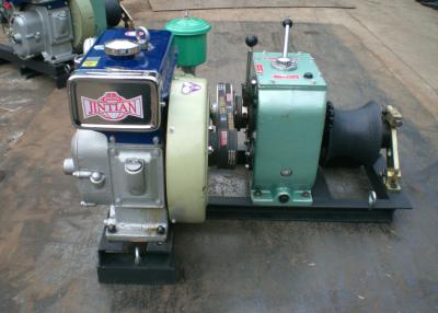 China Capstan Cable Winch Puller With Diesel Engine Power Motor 4HP for sale
