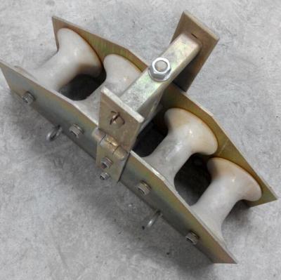 China Fiber Optic Cable Tools 20KN Cable Pulley Block for Stringing OPGW Max 22mm diameter for sale