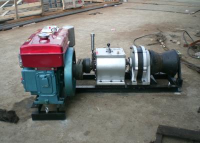 China Cable Pulling Winches 5 Ton Variable Speed Diesel Power Winch For Tower Erection for sale