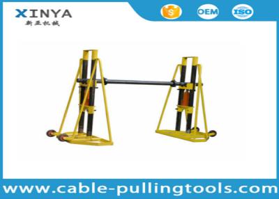 China 15T - 20T Cable Handling Equipment / Cable Drum Hydraulic Reel stand for sale