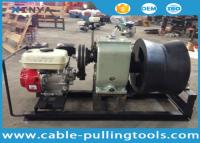China 3 Ton Cable Drum Pulling Winch Machine With Petrol Engine Power for sale