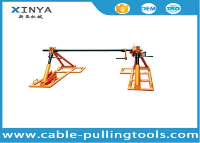 China Stringing Tools 30-50KN Lever Type Cable Drum Simple Reel Pay-off Stand for sale