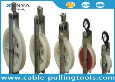 China 15KN Swive Eye Type Cable Roller Pulley With Nylon Wheel 200*60mm for sale
