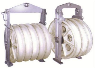 China 822mm Large Diameter Transmission Line Stringing Tools Block , Aerial Roller With Nylon Wheel for sale