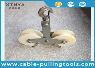 China Polea acanalada en tándem modelo de SHR-2.5 25KN que ata bloques con la rueda de nylon en venta