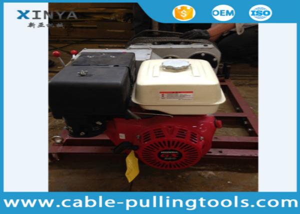 Double Drum Honda Gasoline Cable Winch Puller Winch With 5T Load Capacity , 7 Grooves