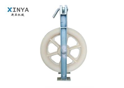China Transmission Line Stringing Tools 830mm Diameter Conductor Stringing Pulley Block With Nylon wheel for sale