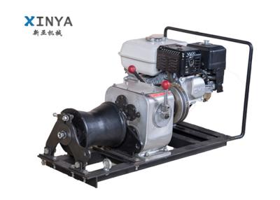 China 1 Ton Honda Engine Compact Electric Cable Winch Puller to Stringing Wire for sale