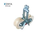 China Double Sheave Stringing Pulley Blocks for String Cable During Power Tranmission Line for sale