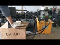 Machine hydraulique de perçage CH-80 pour percer des trous sur une feuille métallique