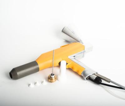 China 100KV Electrostatic Powder Coating Gun 150mm*90mm Cup Capacity 5m Cable Length for sale