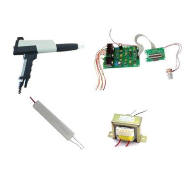 China ASG01 PG Grey 4 Components Complete Set 100KV Manual Powder Coating Gun for sale