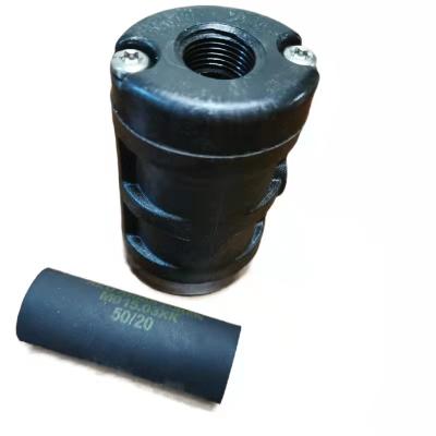 China Black DN15 Pneumatic Squeeze Valve Replace AKO Internal Thread Connection for sale