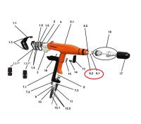 China Top Powder Pipe Assembly Electron E-Gun C1/C2 Manual Gun for sale