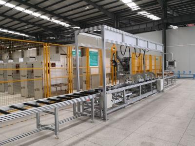 China Hauptleitungsträger-Fließband 3000mm/4min 4500mm integrierte Steuerautomatische Busduct-Produktion zu verkaufen