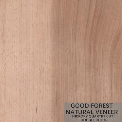Cina Il legno naturale del hickory impiallaccia l'impiallacciatura popolare FSC di legno del Governo di doppio colore in vendita
