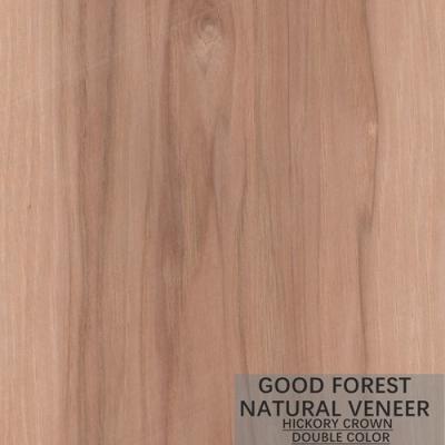 Cina Il legno naturale del hickory impiallaccia l'impiallacciatura popolare FSC di legno del Governo di doppio colore in vendita