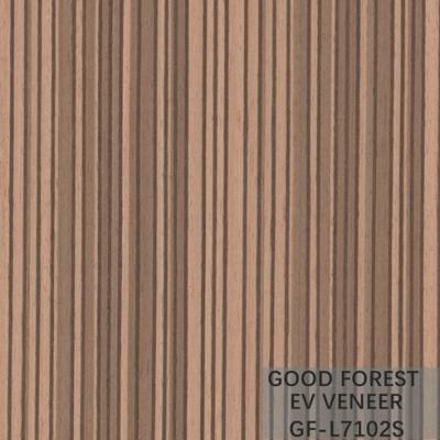 Cina La zebra dell'impiallacciatura di EV ha costruito il legno per impiallacciare il grano diritto di colore naturale in vendita