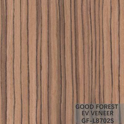 Cina La zebra dell'impiallacciatura di EV ha costruito il legno per impiallacciare il grano diritto di colore naturale in vendita