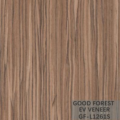 Cina La zebra dell'impiallacciatura di EV ha costruito il legno per impiallacciare il grano diritto di colore naturale in vendita