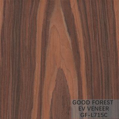 China Engineered Veneer Santos Rose Wood Crown Cut Customized Service for sale