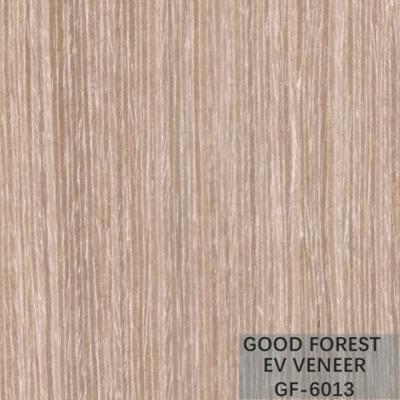 China Apricot Silver Wood Veneer Wallpaper Engineered Vertical Grain for sale