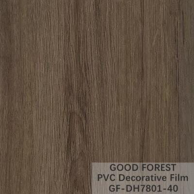 Cina Film decorativo del PVC della divisione spessore Grey Color scuro di 0.60mm - di 0.25mm in vendita