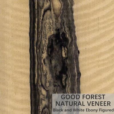 Cina La corona di legno naturale dell'impiallacciatura della mobilia del ODM ha tagliato l'ebano in bianco e nero in vendita