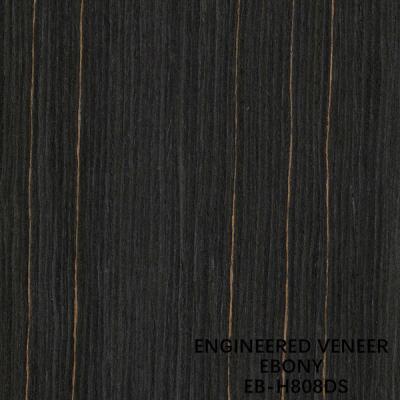 Chine Couleur 2500-3100mm de double d'Ebony Wood Veneer Straight Grain de simulation de visage de porte à vendre