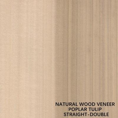 China American Natural Poplar Wood Veneer Quarter Cut Double Color For Decoration en venta