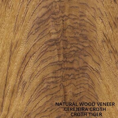 Китай America Natural Cherry Crotch Veneer Specially Tiger Grain For Hotel Decoration продается