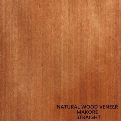 Китай 0.5mm Musical Instruments Africa Natural Makore Wood Veneer Straight Grain Grade AAA продается