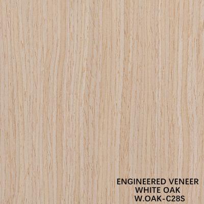 Chine Reconstituted Decorative Engineered White Oak Wood Veneer 28S Straight Grain Board à vendre