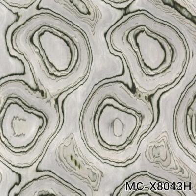 Chine High-End Custom MC-X8043H Engineered Wood Veneer Of Muscovite Ring Grain For Wall Panel à vendre