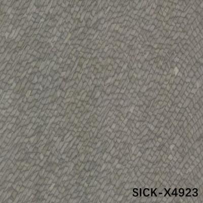 Chine High-End Custom SI.CK-X4923 Engineered Wood Veneer Silver Crocodile Skin Lattice Texture For Fancy Panels à vendre
